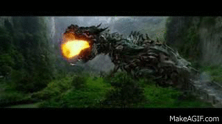 Zilla (Godzilla 1998) and George (Rampage 2018) Vs. Bay Movies Grimlock ...