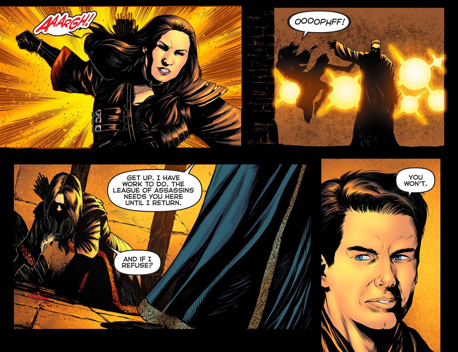 Cw Sara Lance and Nyssa Al Ghul vs Cw Slade Wilson - Battles - Comic Vine