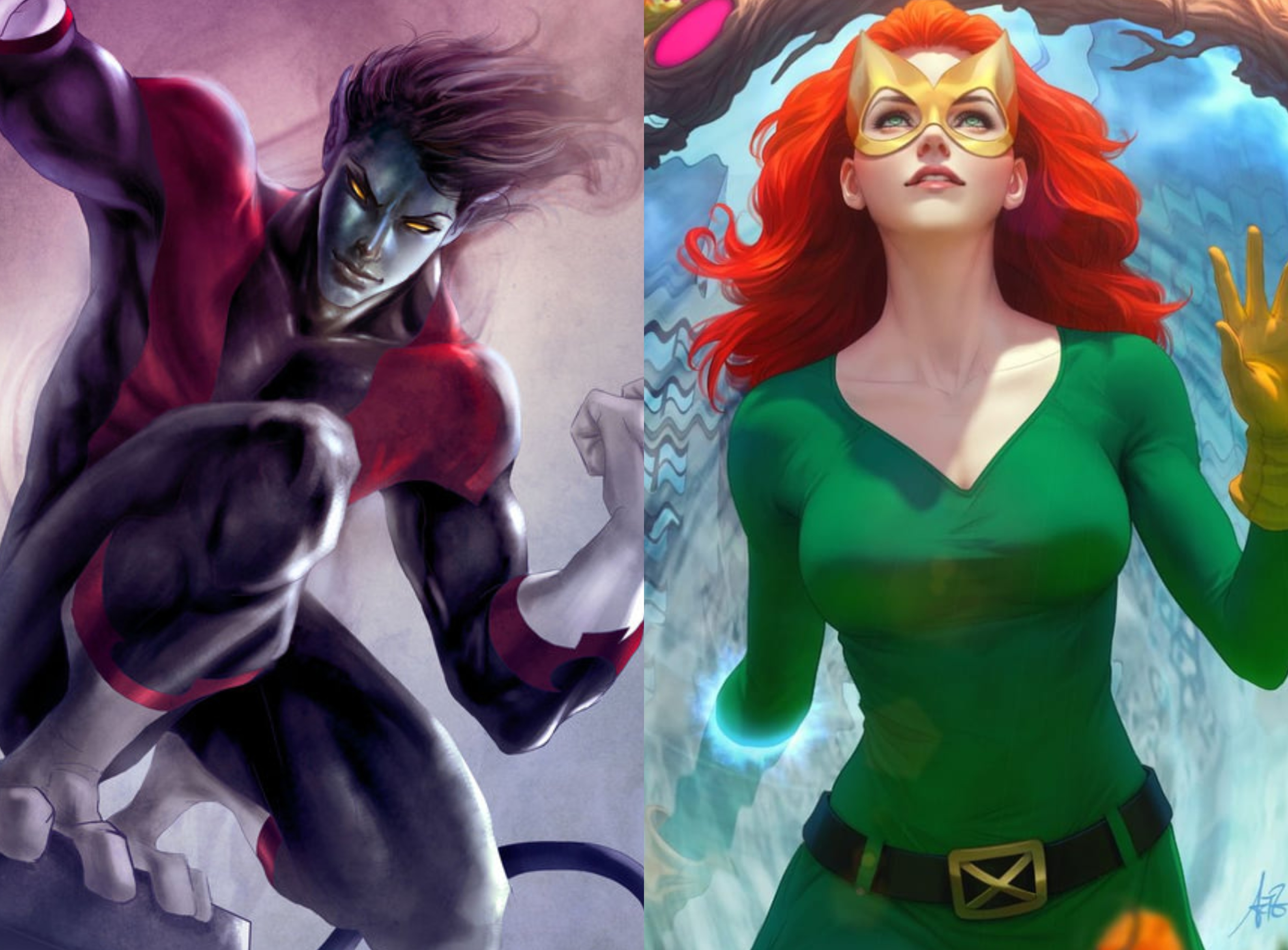 X-Men Mixed Tag Championship ROUND 2- Jean Grey & Nightcrawler VS Magik ...