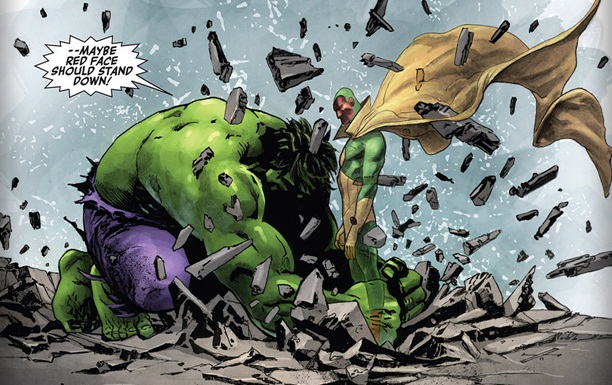 Vision vs Iron Man and Savage Hulk - Battles - Comic Vine