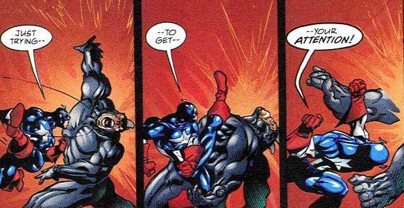 Captain America vs Elite Predator - Battles - Comic Vine