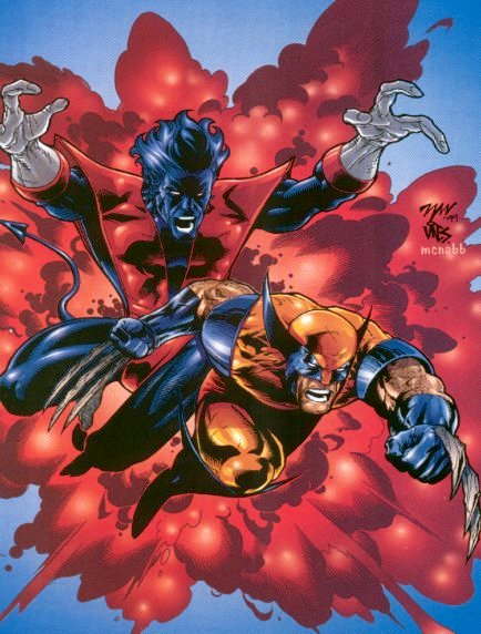 Wolverine/Nightcrawler vs Sabretooth/Blink - Battles - Comic Vine