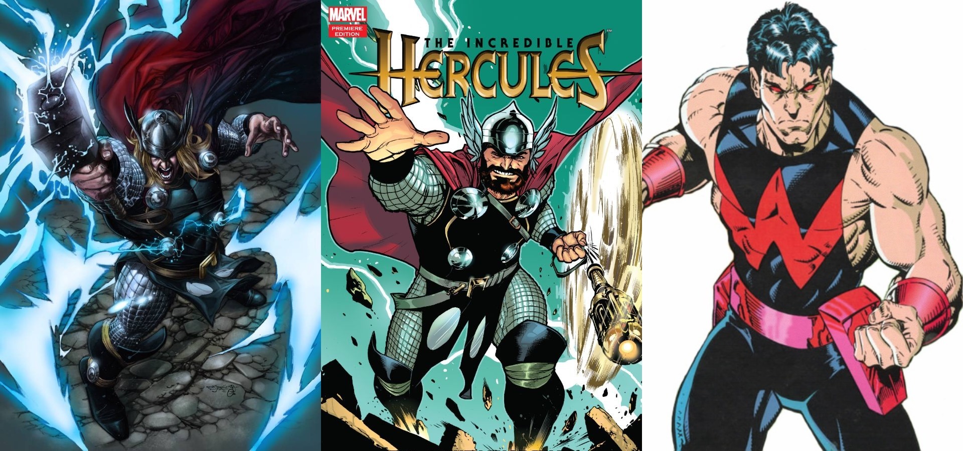 Hercules/Wonder Man/Thor vs Colossus/Namor/Red Hulk/Thing - Battles ...