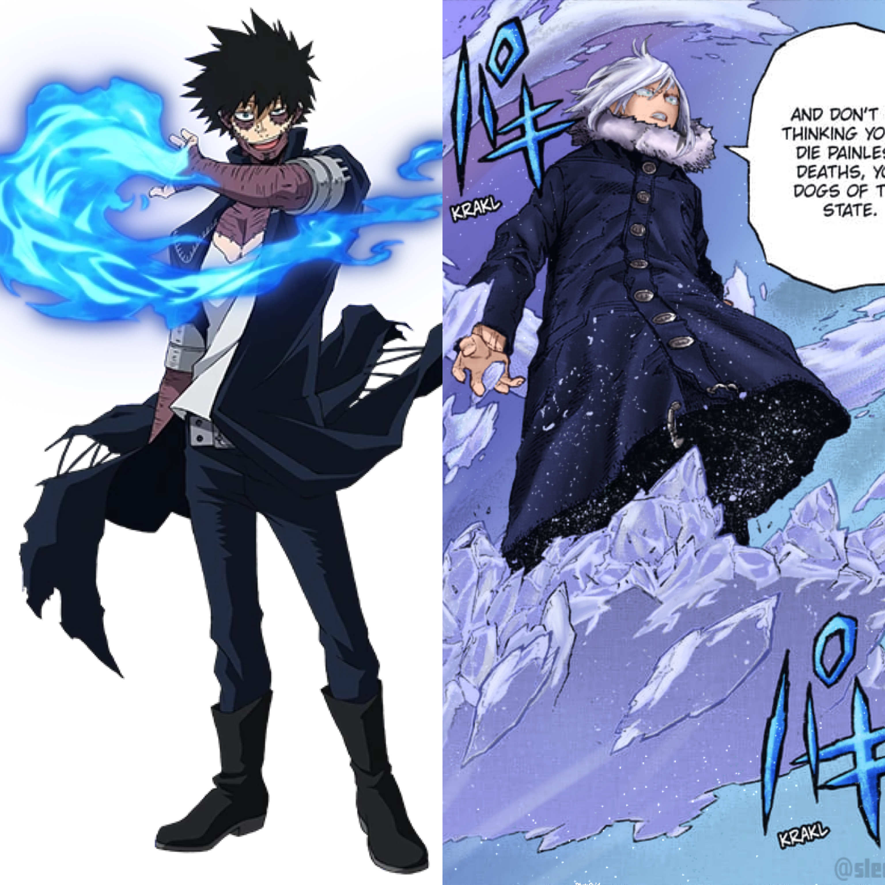 Dabi and Geten (My Hero Academia) vs Weisz and Laguna (Edens Zero ...