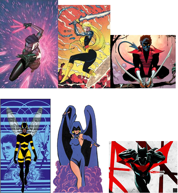 Magik, Blink and Nightcrawler vs Raven, Bumblebee and Batman Beyond ...