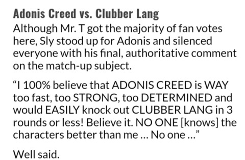 Adonis Creed vs Apollo Creed - Battles - Comic Vine