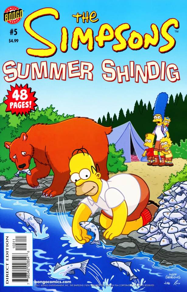 The Simpsons Summer Shindig #5 - Tales from the Springfield Bear Patrol ...